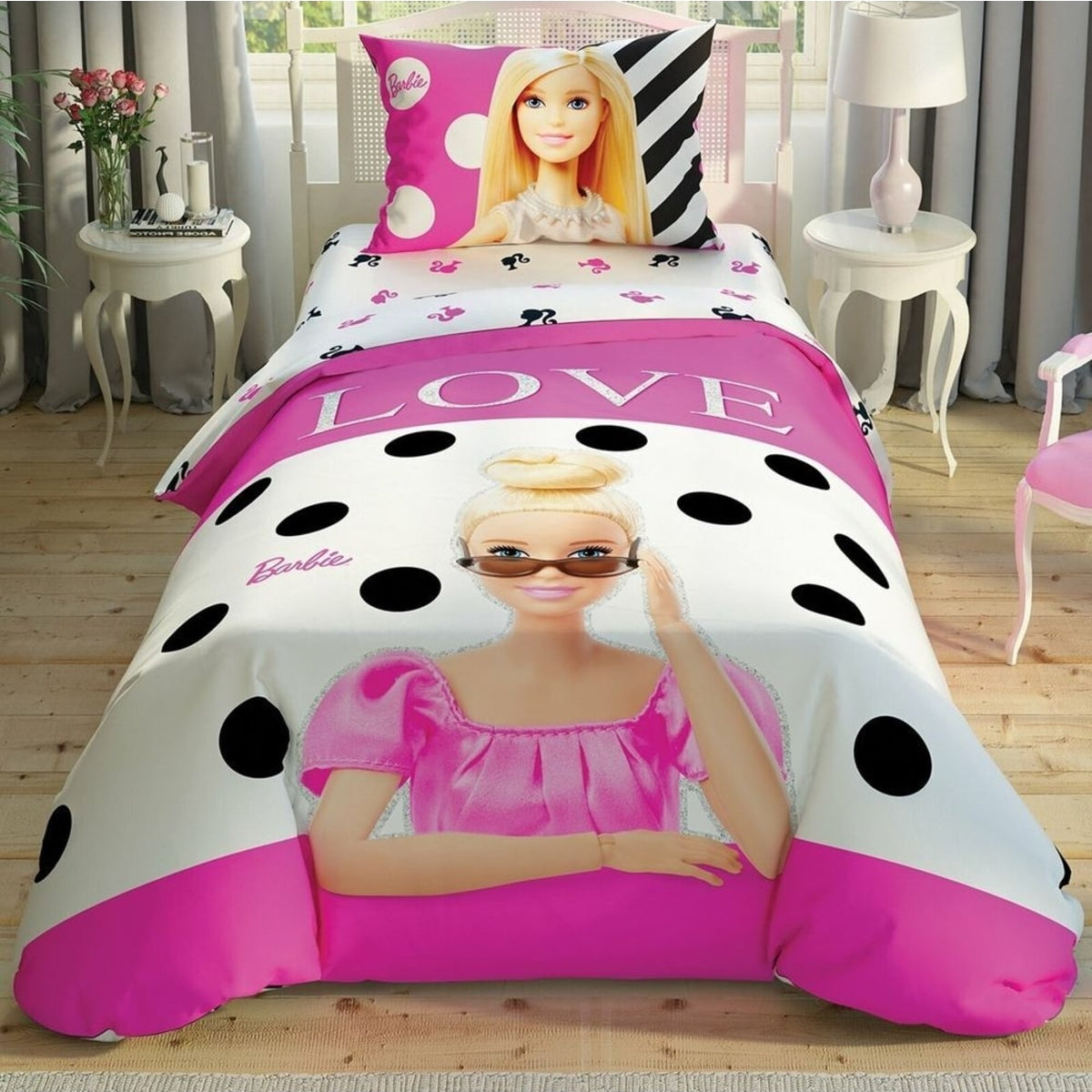 Licensed Barbie Glitter Single Duvet Cover Set – Swordslife