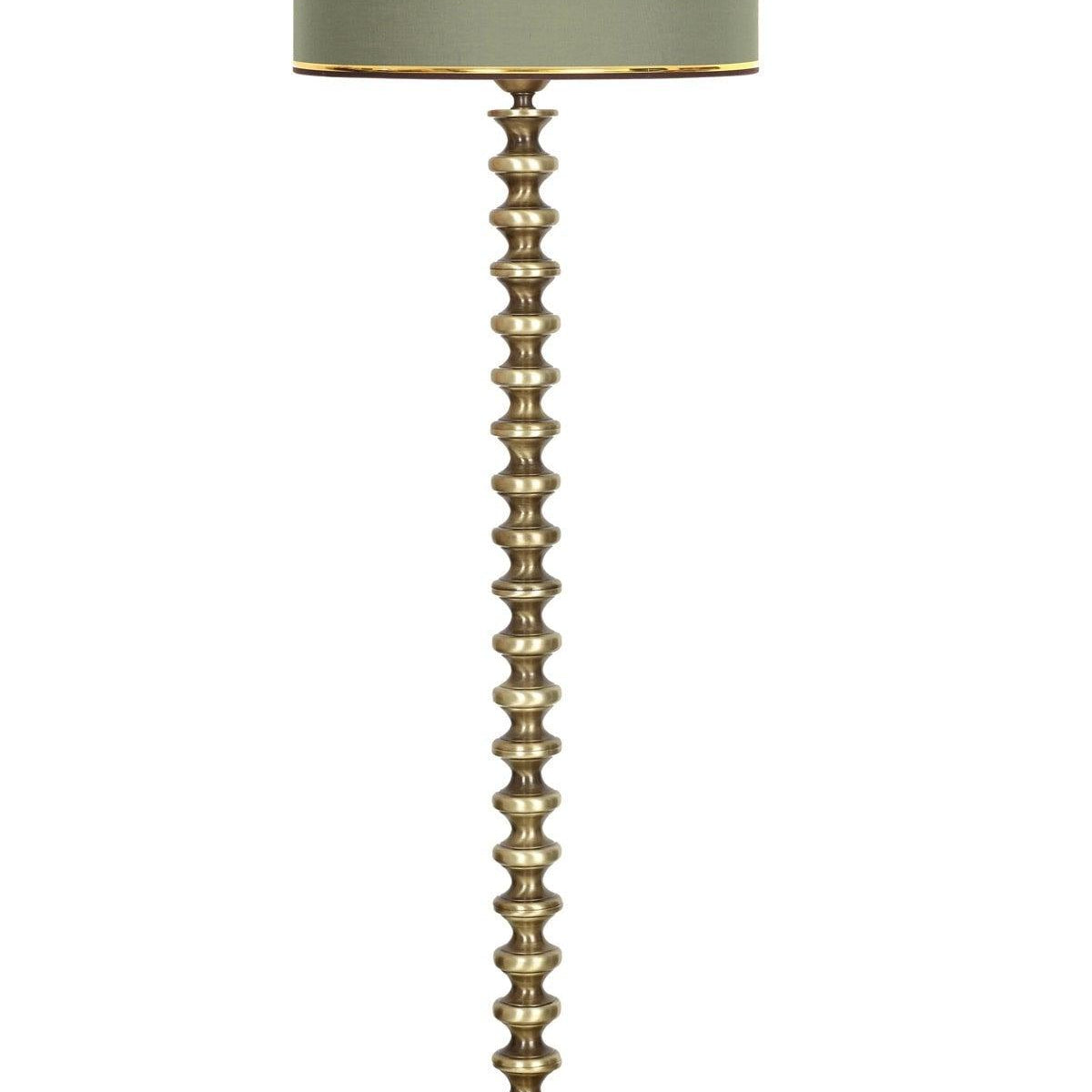Antique Finish Jasmine Series 5802 Metal Single Leg Floor Lamp - Khaki ...