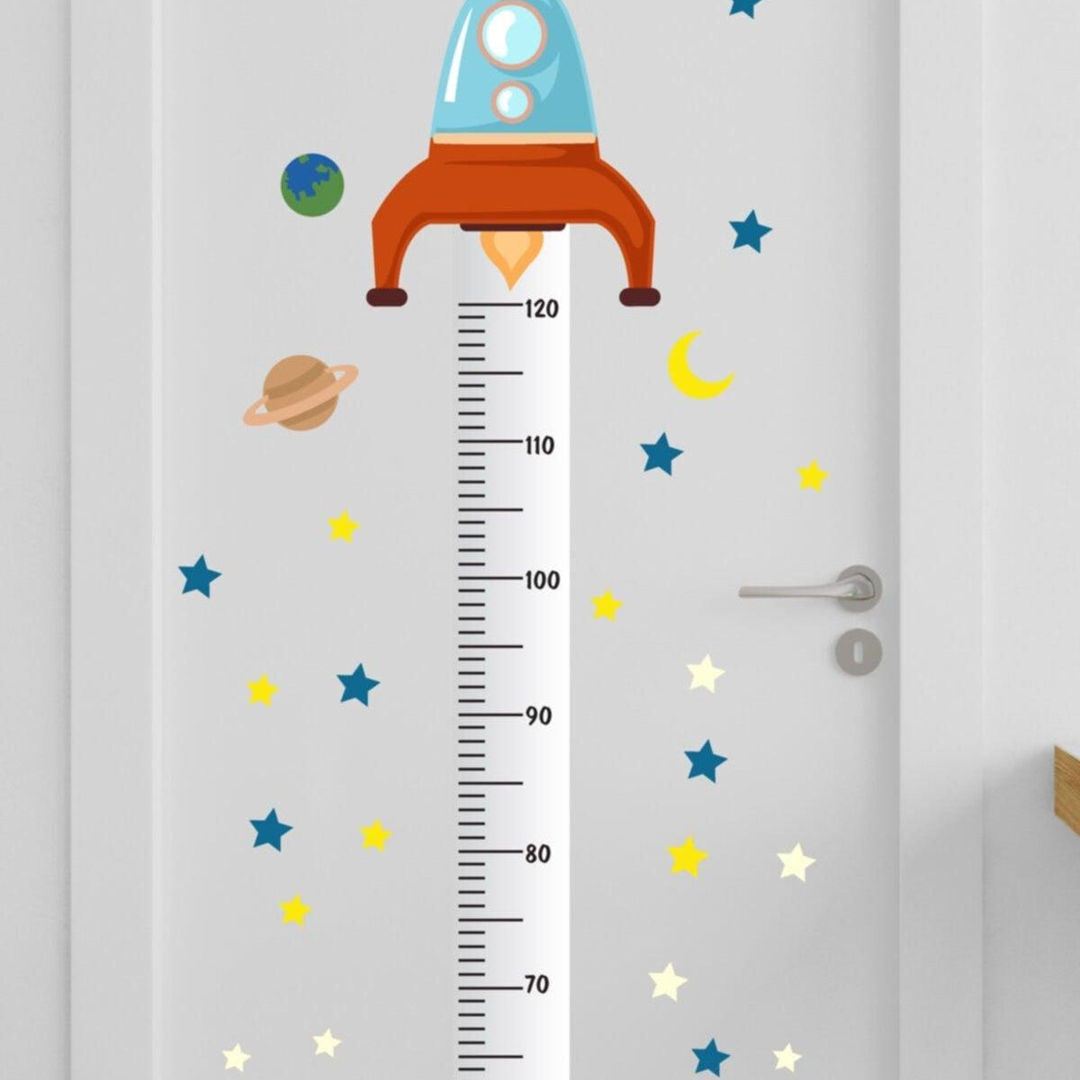 Kids Height Gauge Space Sticker | Kids Room Decorative Wall Sticker Bo ...