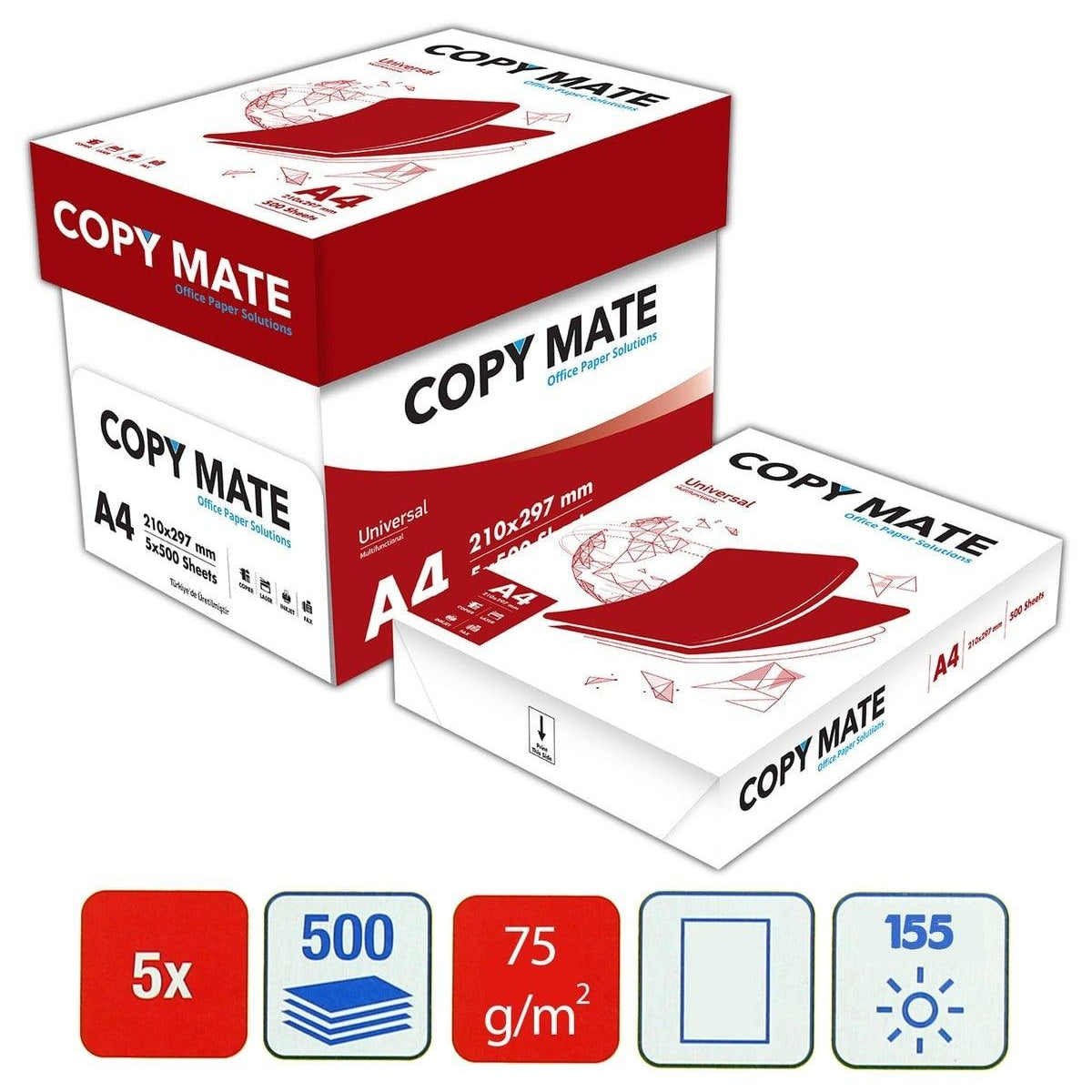 Copy Mate A4 Copy Paper 1 Box 5 Pack 2500 Pieces – Swordslife