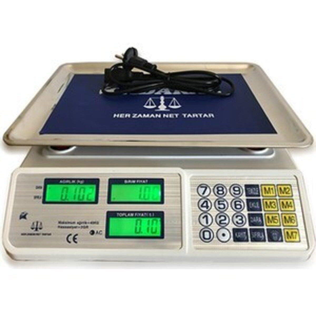 Electronic Rechargeable Battery Digital Market Grocery Butcher Scale 4 ...