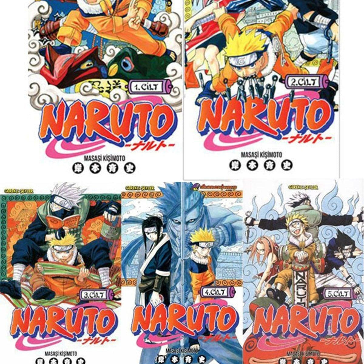 Naruto Manga Starter Set (Volume 1 - 2 - 3 - 4 - 5 English) – Swordslife
