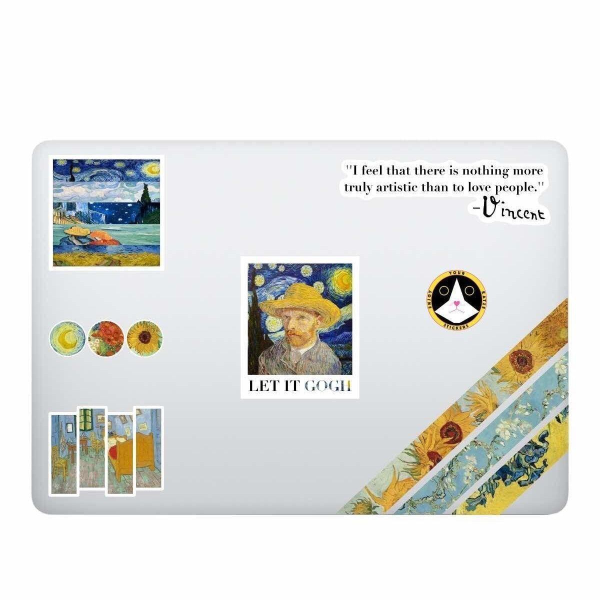 Van Gogh Art Themed Laptop Notebook Tablet Sticker Set – Swordslife